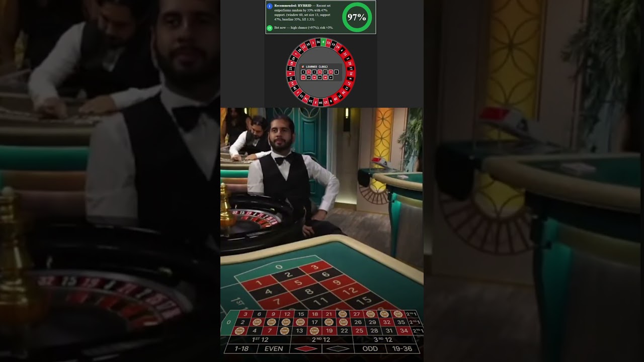 DriftLock Locks a Roulette Win - 97% Confidence Signal  #roulettepredictor