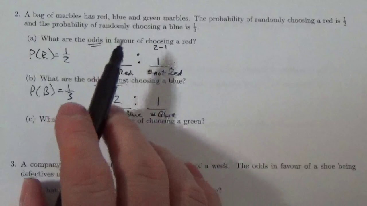 Math 30 3 Odds and Probability   Lesson