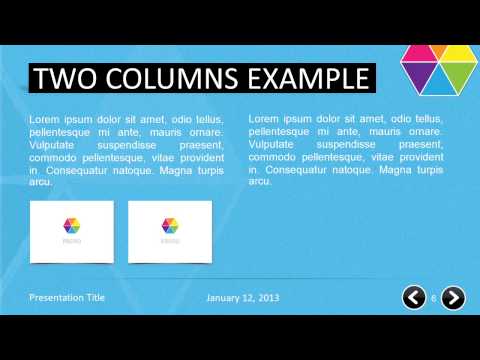 Plain Concept Powerpoint Template Blue