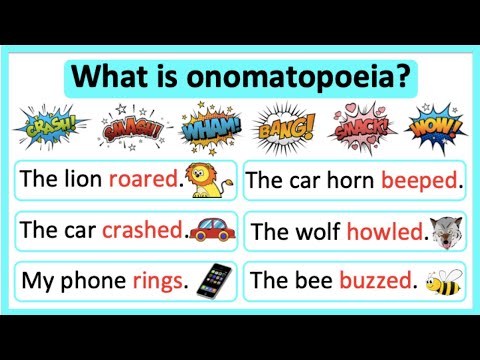 What is onomatopoeia? 🤔 | Onomatopoeia in English | Learn with examples