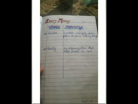 Dirty monkey ,waiting in line at the drugstore transcripts ,word/sentences, word/meanings||5 grade