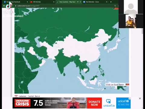 I tried asian map quiz game