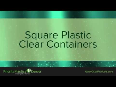 Square Plastic Clear Containers - Clear Plastic Square Containers