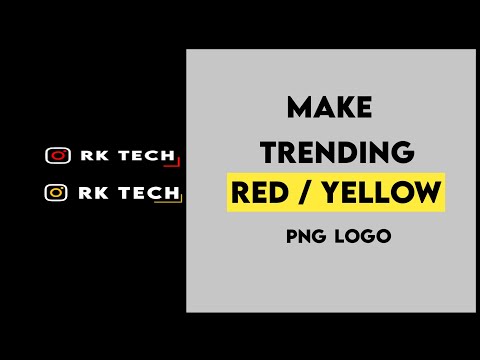 How To Make Instragram Trending Logo || Red / Yellow Logo || Pixellab
