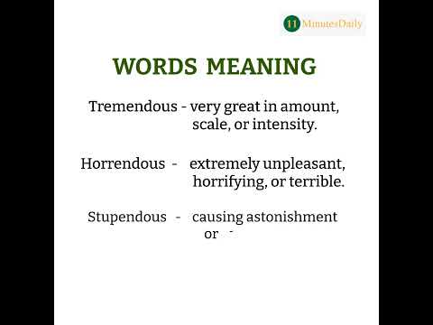 There are only four words in the English language which end in "dous"?