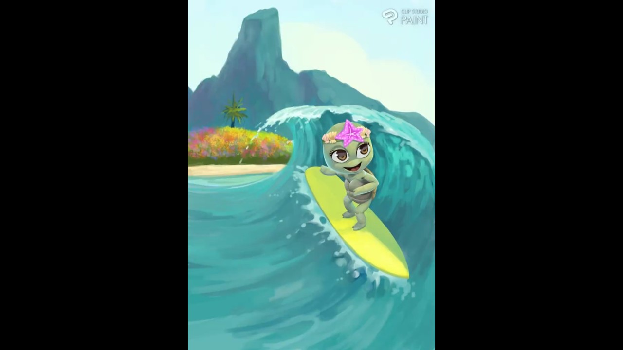 [ Timelapse ] - Digital painting - Children's book illustration in cartoon style.