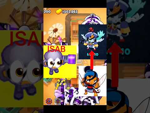 Isab's SUS reaction to the new sauda skin #isab #btd6