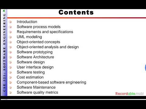 003 CSE312 Software Engineering - Syllabus - Lecture 0