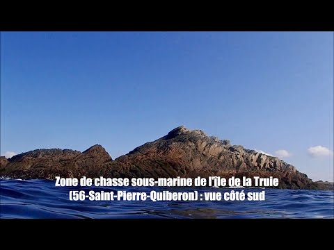 🤿 Zone de chasse sous-marine de l'île de la Truie (56-Saint-Pierre-Quiberon) : vue côté sud
