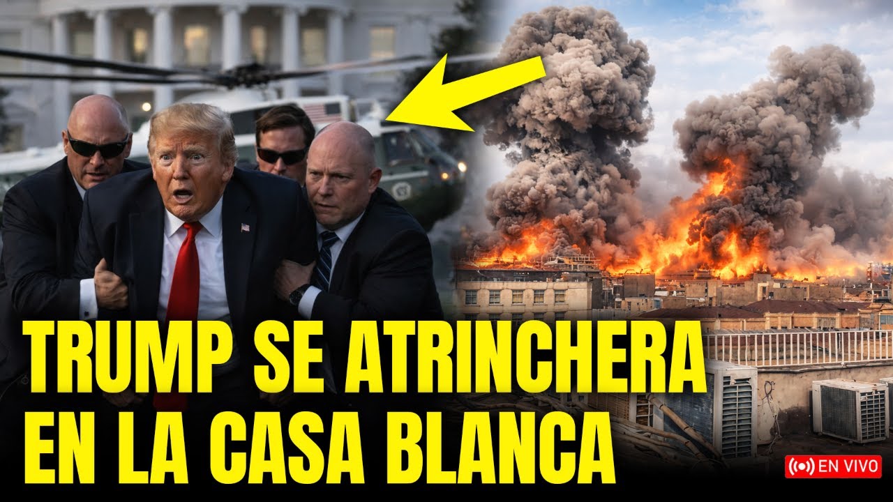🚨 CÓDIGO ROJO: TRUMP SE ATRINCHERA EN LA CASA BLANCA TRAS BRUTAL EMBOSCADA