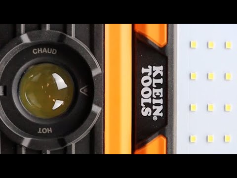Spot and Flood! Klein 3000 lumen rechargeable work light does it all and more at the same time!