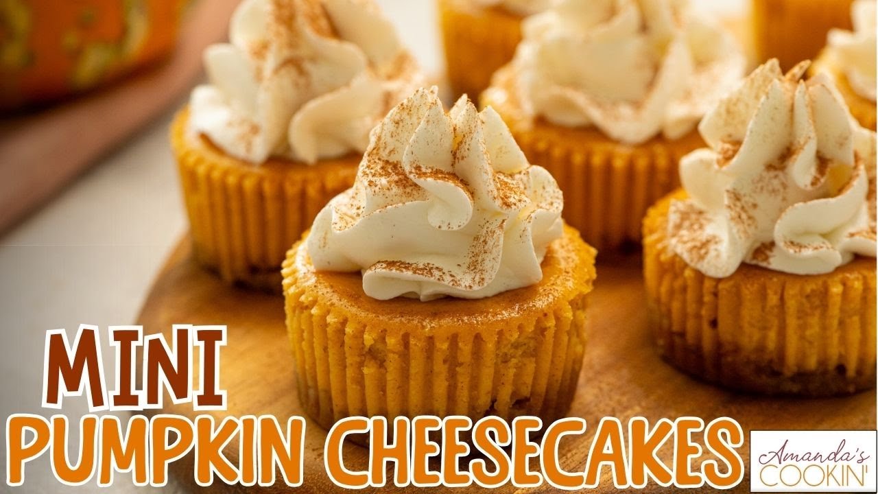 Mini Pumpkin Cheesecakes
