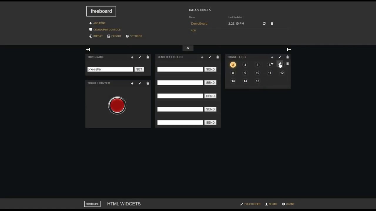 Create Custom HTML WIdgets