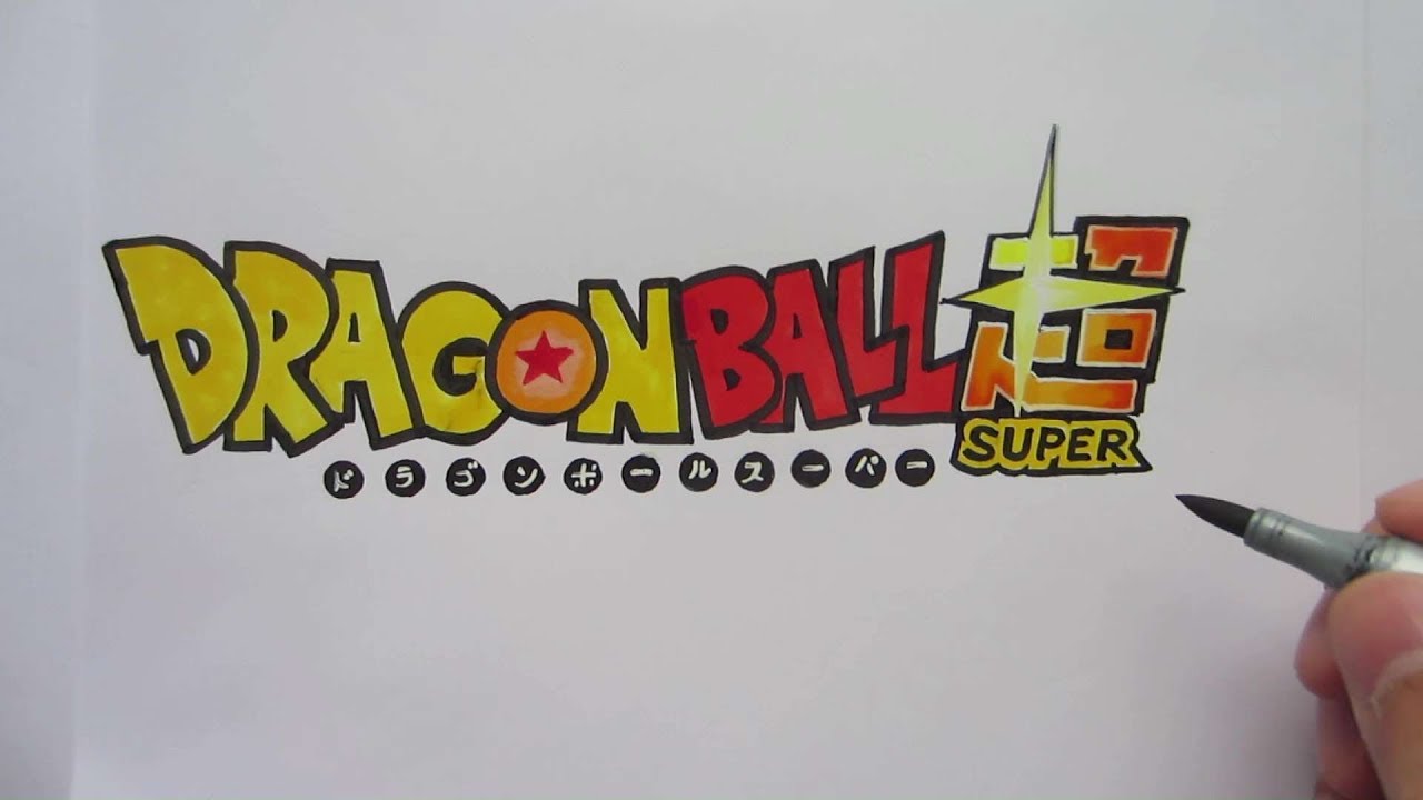 How to Draw Dragon Ball Super Logo (No Ruler!)