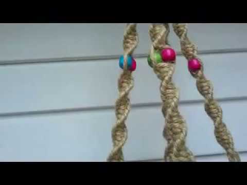 WAAO Macrame Plant Hanger Indoor Outdoor Hanging Planter, Good Jute Macrame Plant Hangers