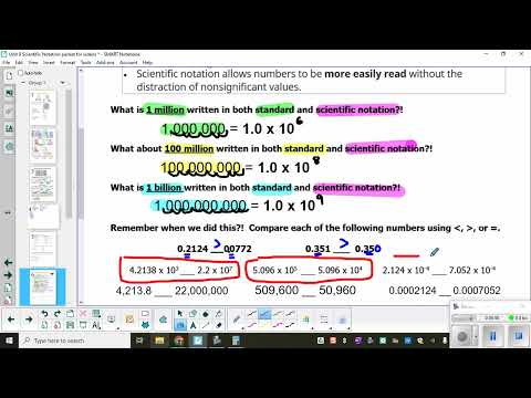 M7 I can order numbers written in scientific notation