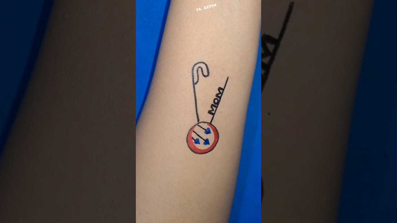 DIY PIN MOM TATTOO 👌❤️🧷 #new #armtattoo #shorts #viral #2k26 #trending #amazing