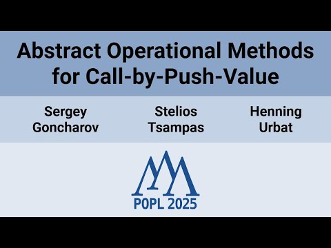 [POPL'25] Abstract Operational Methods for Call-by-Push-Value