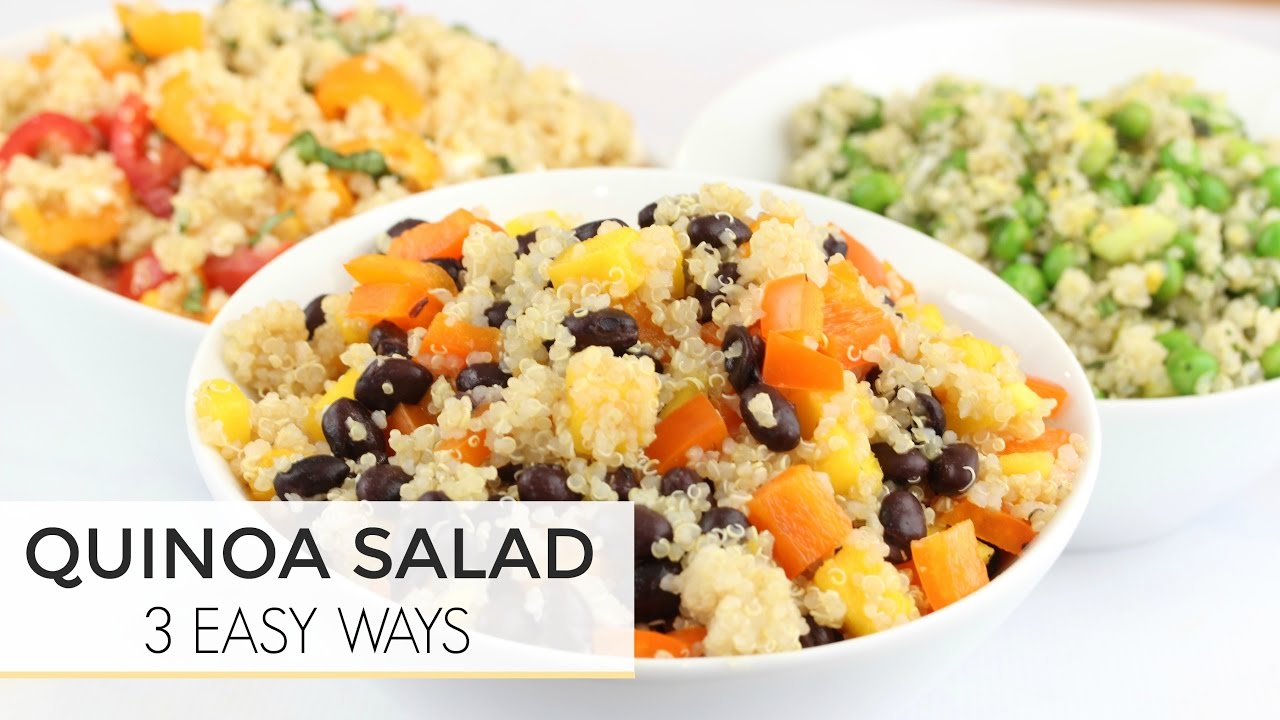 3 Easy Healthy Quinoa Salad Recipes | Just 5 Ingredients
