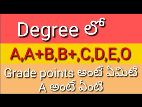 DEGREE A,A+,B,B+,C,D,E,O Grade points 2022/Degree Points 2022/Degree Grades 2022/Degree Marks 2022//