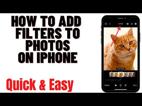 HOW TO ADD FILTERS TO PHOTOS ON IPHONE