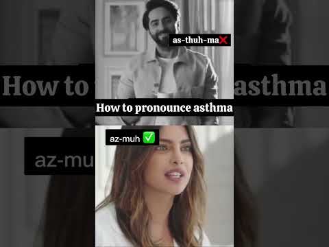 Are You Pronouncing "Asthma" Wrong? #neetaambani #bollywood #priyankachopra #ayushmannkhurrana