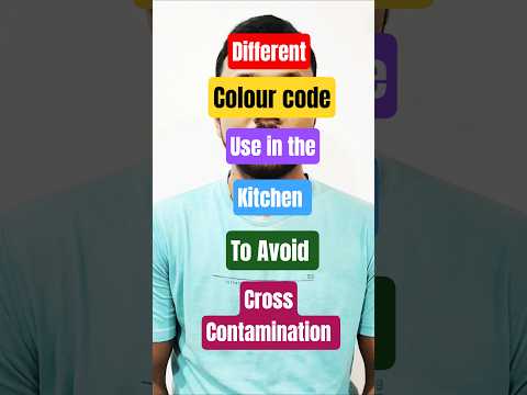 Different colour code in Kitchen to prevent cross contamination #food #foodcontactmaterials