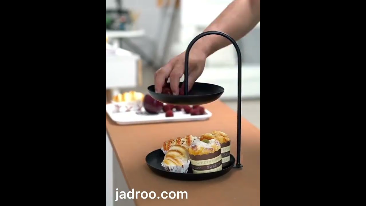 Double Layer Cake Stand Food Serving Tray