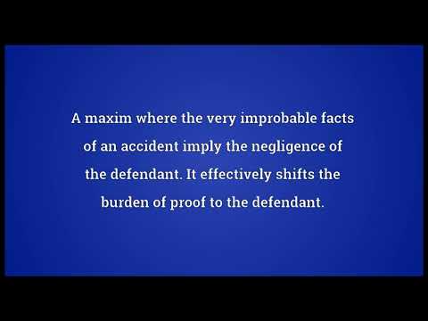 Res ipsa loquitur meaning and pronounced