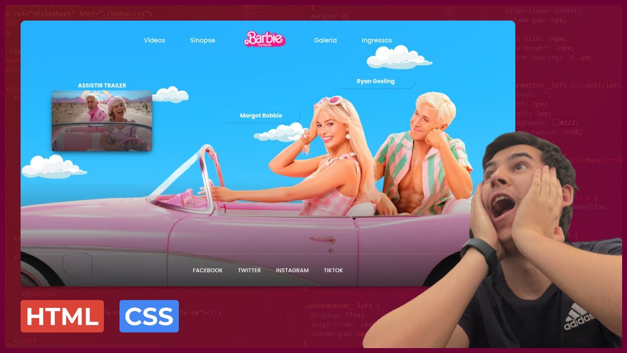 GitHub - leovargasdev/youtube-site-barbie: Recriando o site da Barbie com HTML e CSS