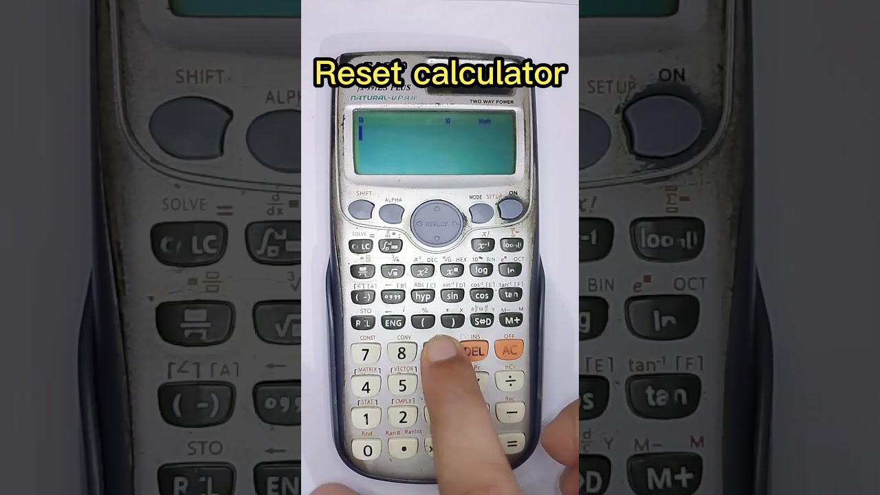 How to Reset the calculator || Reset || Format Calculator || fix the mode || fix calculator Error