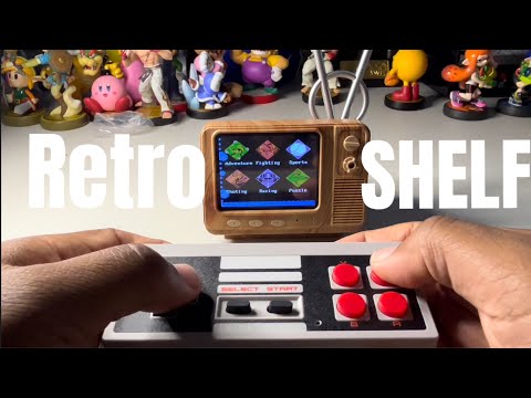 The Retro Shelf Comes With a Mini TV!