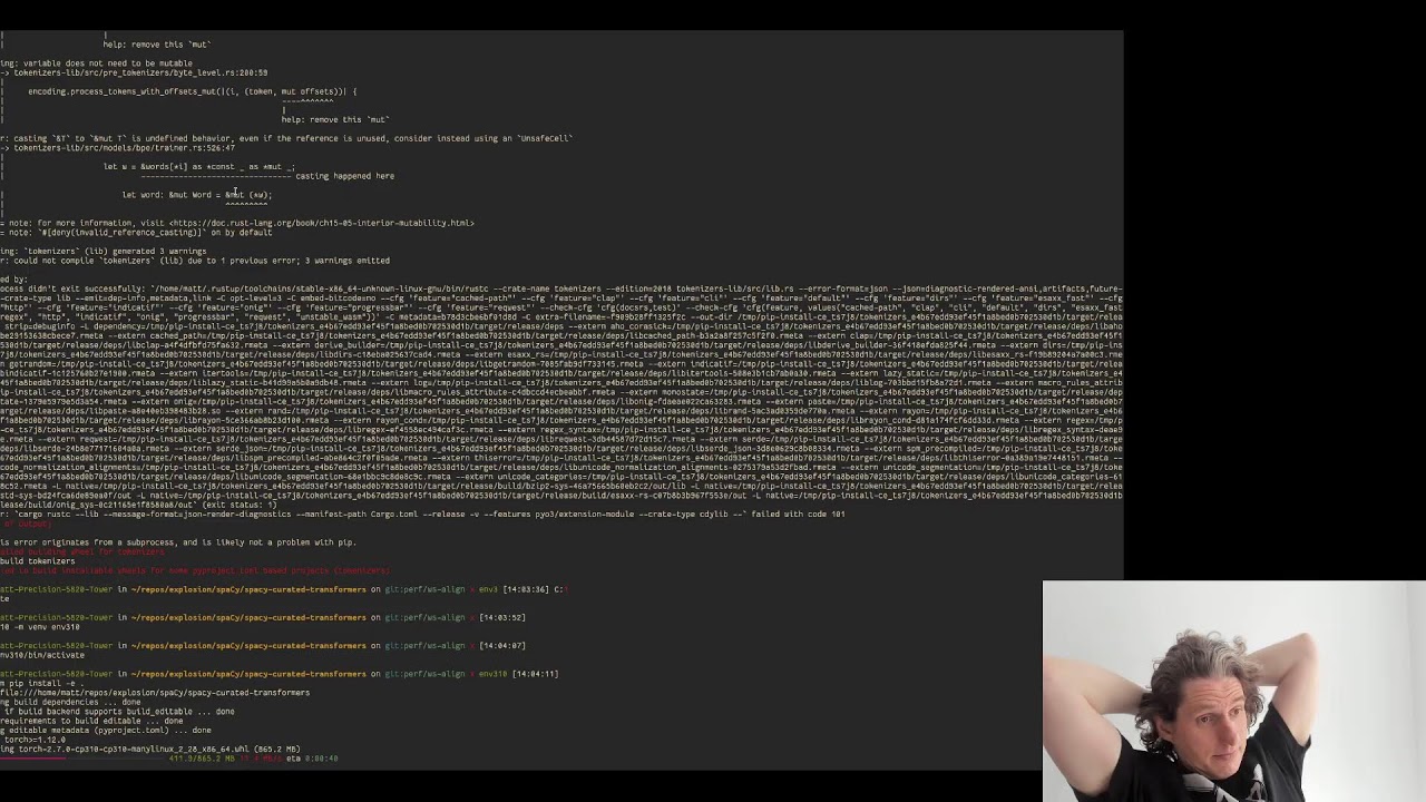 Streaming spaCy (May 26, 2025): Transformers performance