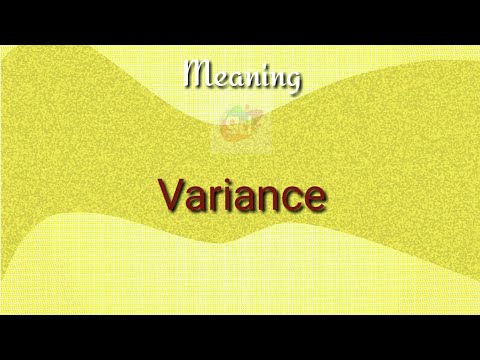 Variance Meaning with Pronunciation||Googul Dictionary||
