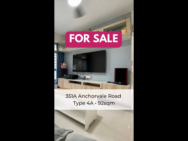 4 Room HDB (4A) for Sale in 351A Anchorvale Road - 990 sqft | 99.co