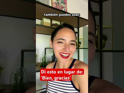 Say this instead of: âBien, graciasâ in Spanish #learnspanish