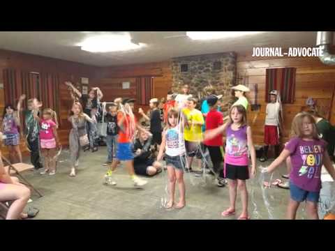 Cast members rehearse for Sterling Miracle Players production of "Honk!Jr."