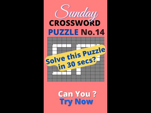 Sunday Crossword Puzzle #14 | Cricket Spin Bowlers | Level: Easy | #shorts #puzzle #crossword