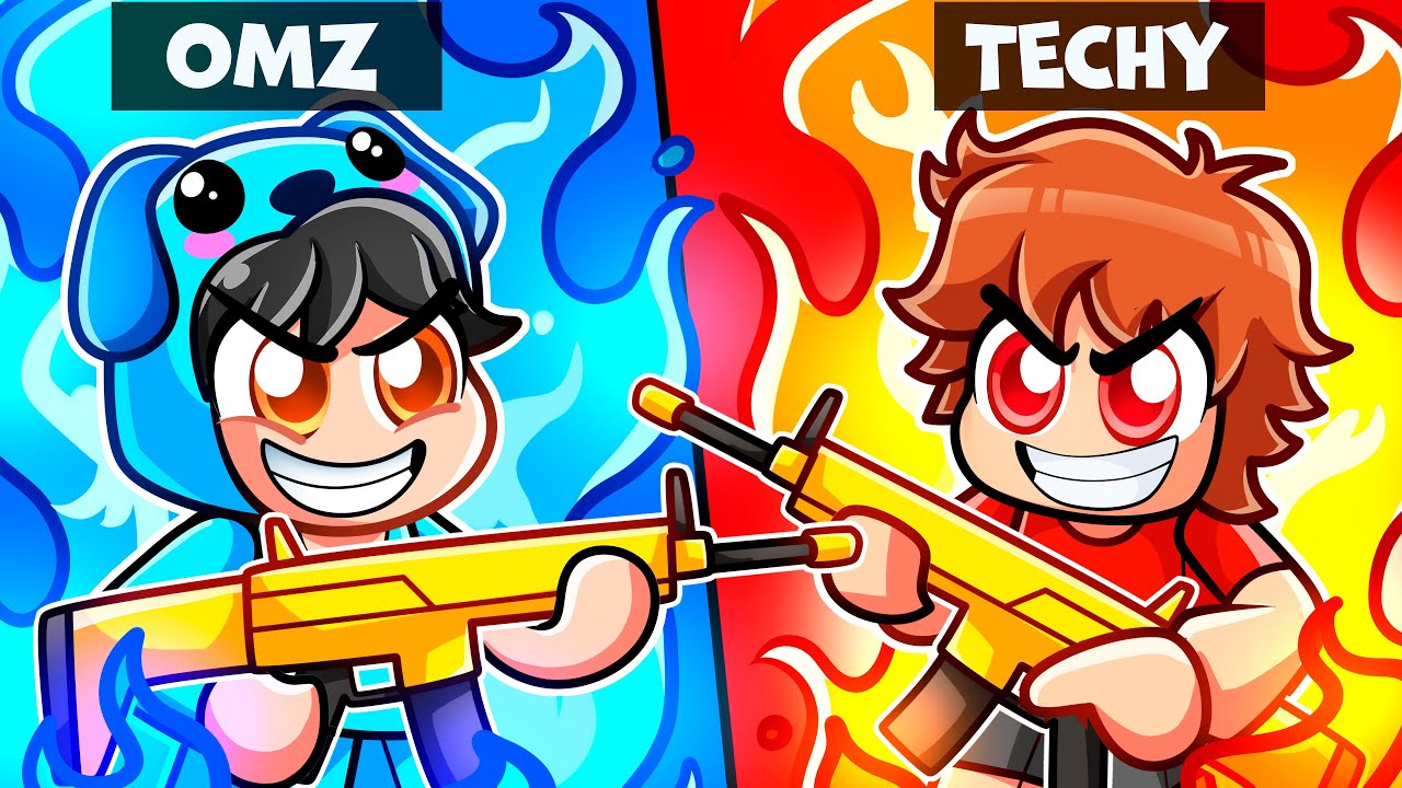 Omz vs Techy In Roblox Rivals!