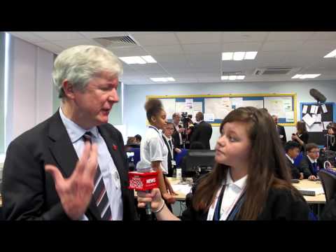 BBC's Lord Hall and Microsoft's Satya Nadella visit Eastlea for Micro:bit