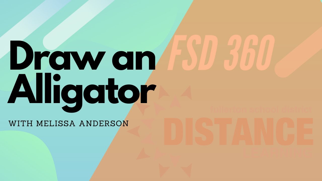 Draw the American Alligator with Melissa Anderson