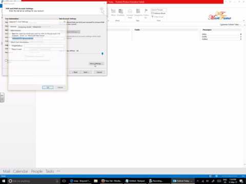 How to setup uwclub email account on outlook using IMAP server settings