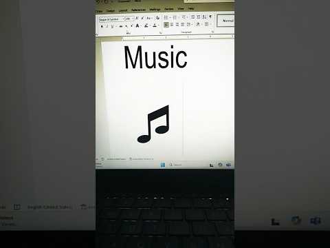 Music 🎵 symbol in MS Word 🤩 #trendingshorts #microsoftword #mswordshortcuts #feedshorts #foryou