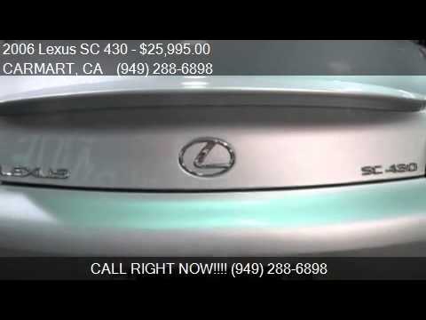 2006 Lexus SC 430 Convertible for sale in ORANGE COUNTY,NEWP