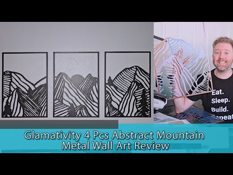 Glamativity Abstract Mountain Metal Wall Art | Stunning Home Decor Review!