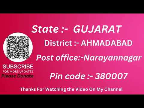 Gujarat Ahmadabad Narayannagar Ka pin code 380007 / Ahmadabad Narayannagar ka post office