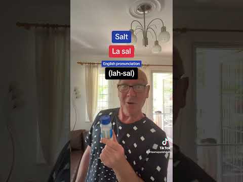 Learn Spanish - #shorts - SALT in Spanish - #Youtubeshorts - Spanish Lessons