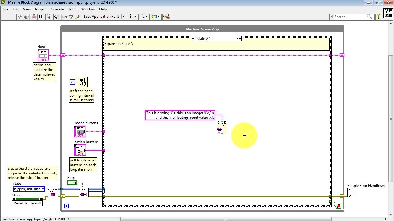 NI Vision: Create Formatted Text String