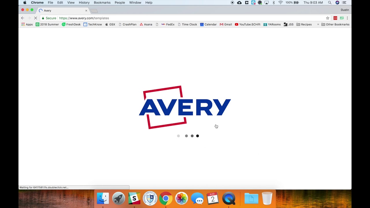 Using Pages to create Avery Labels