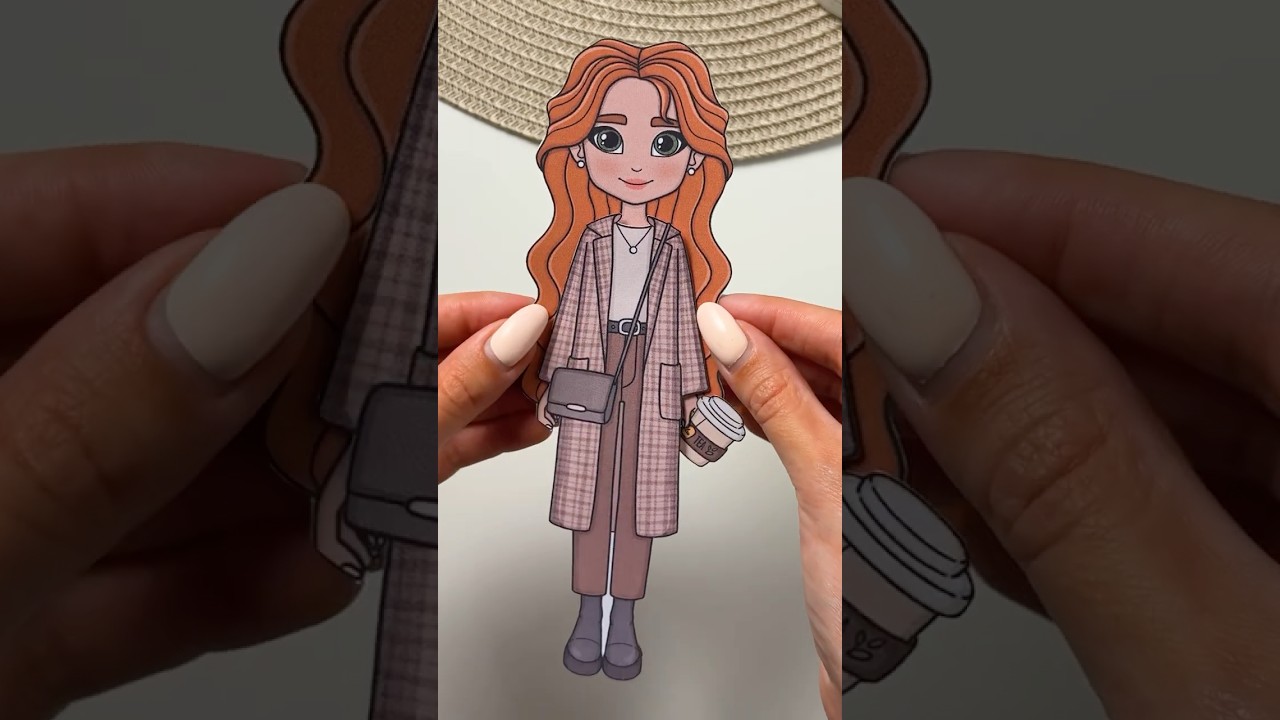Paper Doll Fall Outfits 🍁 | Printable Dress Up DIY #paperdollsdressup  #printable